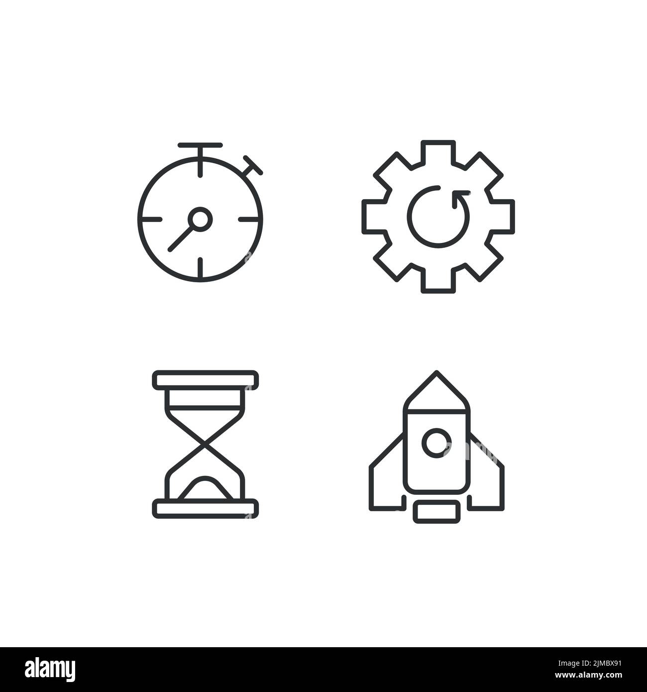 Zeitmanagement symbole Stock-Vektorgrafiken kaufen - Alamy