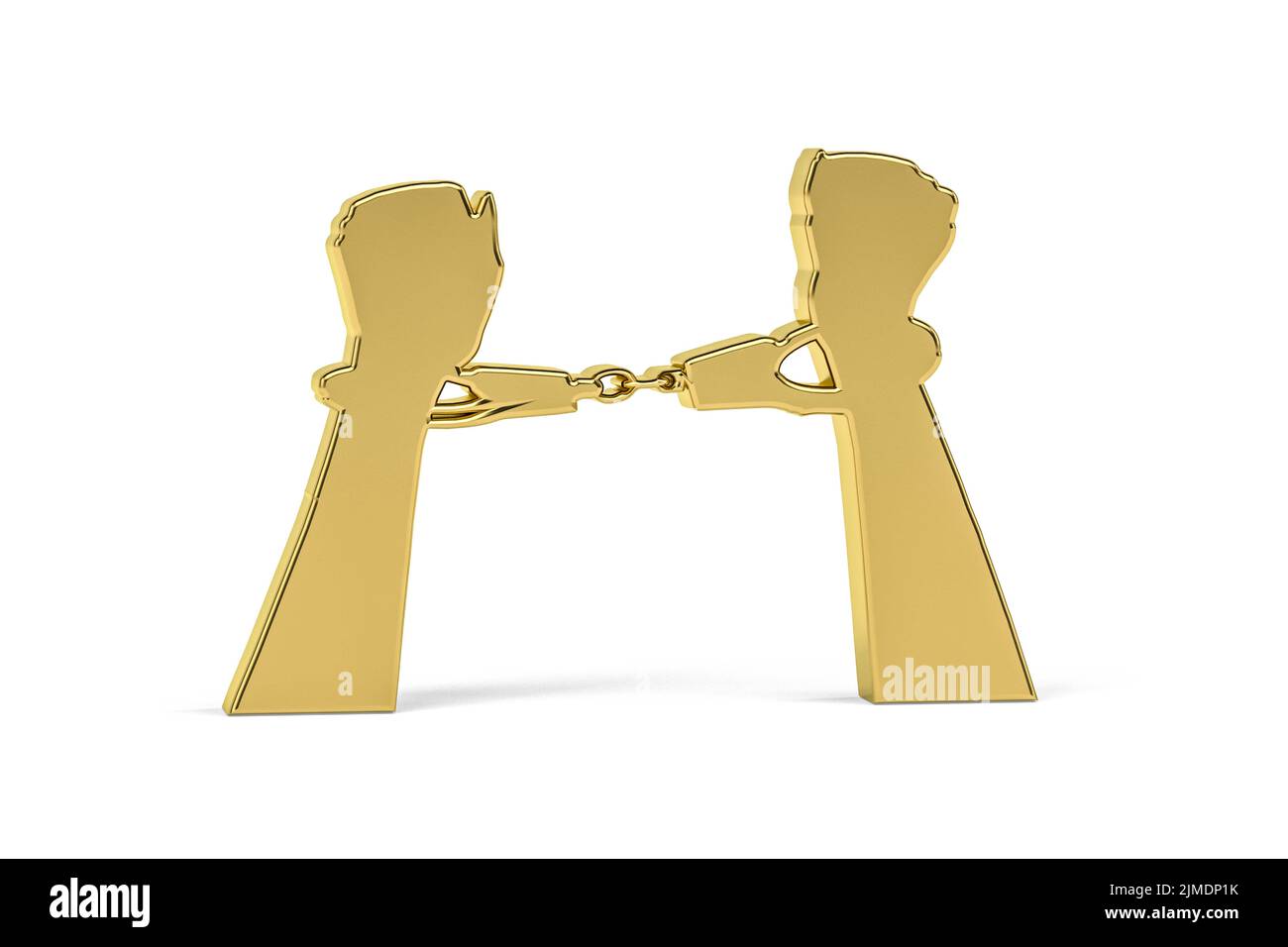 3d handschellen symbol -Fotos und -Bildmaterial in hoher Auflösung – Alamy