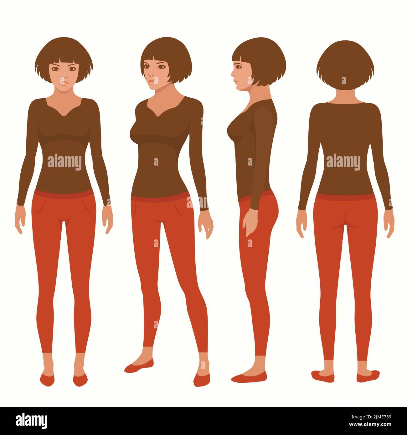 Hinterkopf mädchen cartoon -Fotos und -Bildmaterial in hoher Auflösung ...