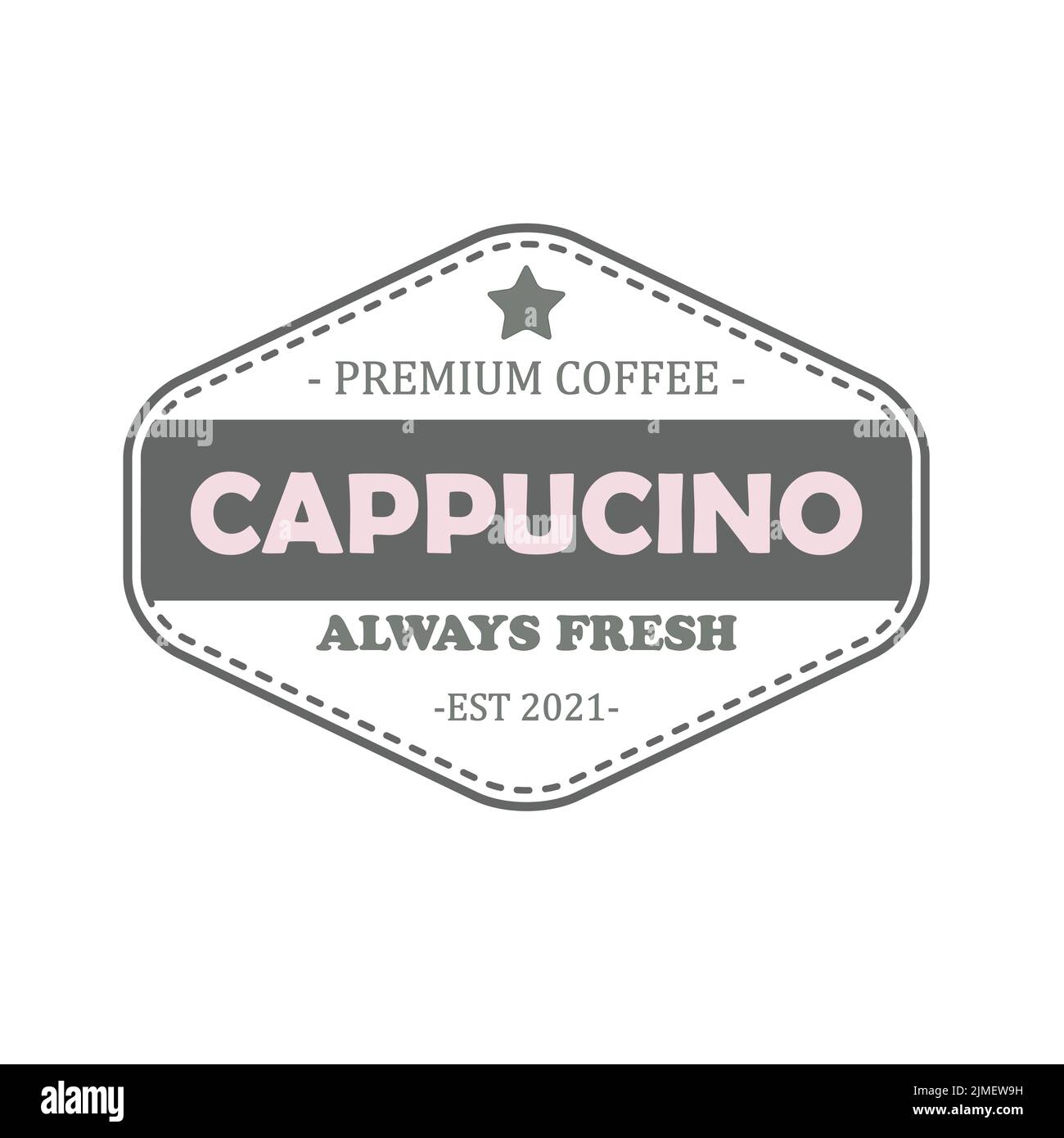 Cappuccino Vintage-Design, das für Logos, Icons, Marken, die für Logos ...