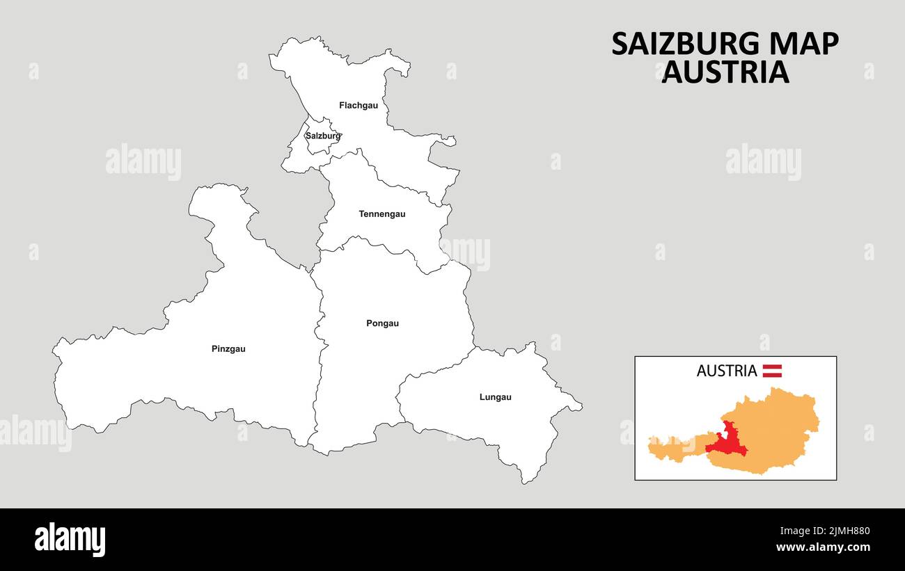 Salzburg karte Stock-Vektorgrafiken kaufen - Alamy