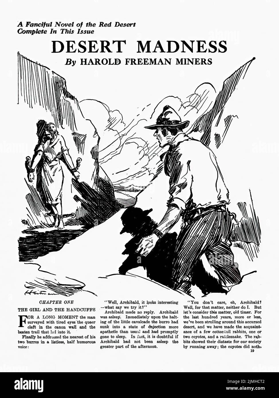 Desert Madness, von Harold Freeman Miners. Illustration von William ...