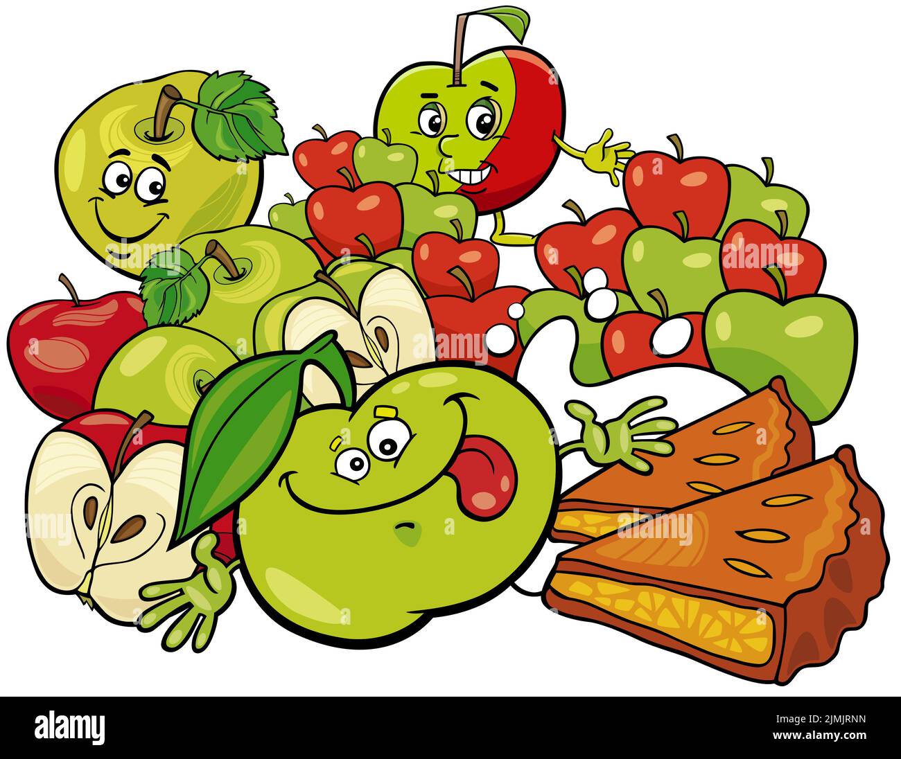 Cartoon apfelkuchen -Fotos und -Bildmaterial in hoher Auflösung – Alamy