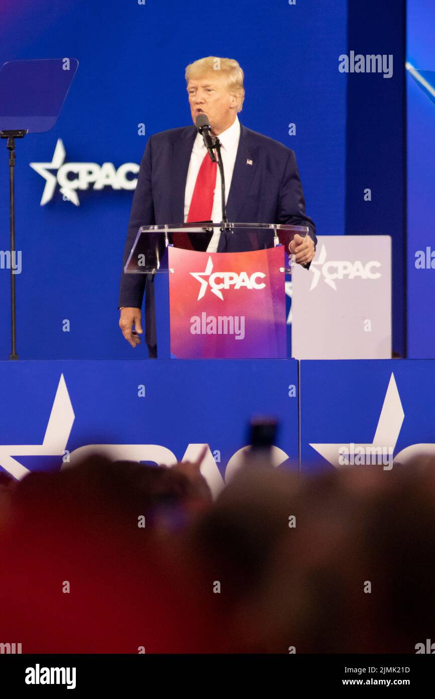 Dallas, Texas, USA. 6. August 2022. Der ehemalige Präsident Donald J ...