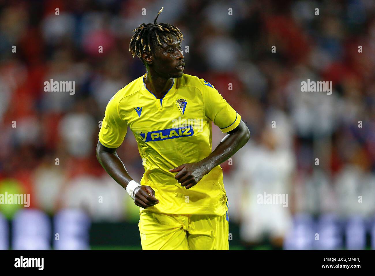 Momo Mbaye von Cádiz CF beim Antonio Trophy Spiel zwischen Sevilla FC ...