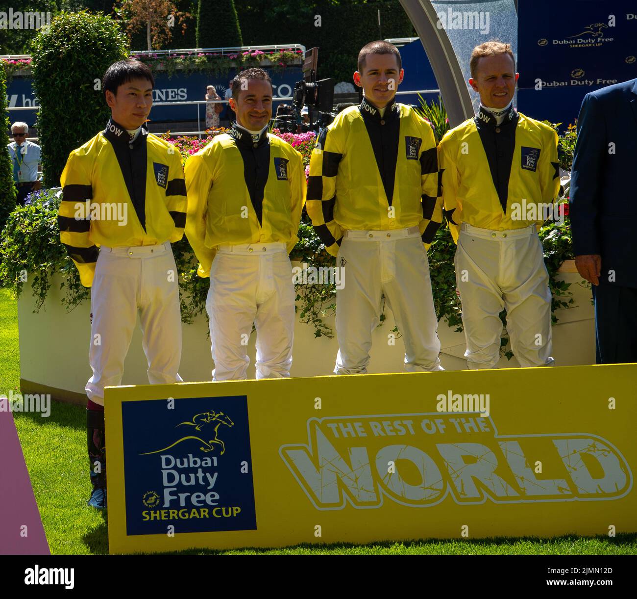 Ascot, Bergen, Großbritannien. 6.. August 2022. Der Rest des Weltteams ...