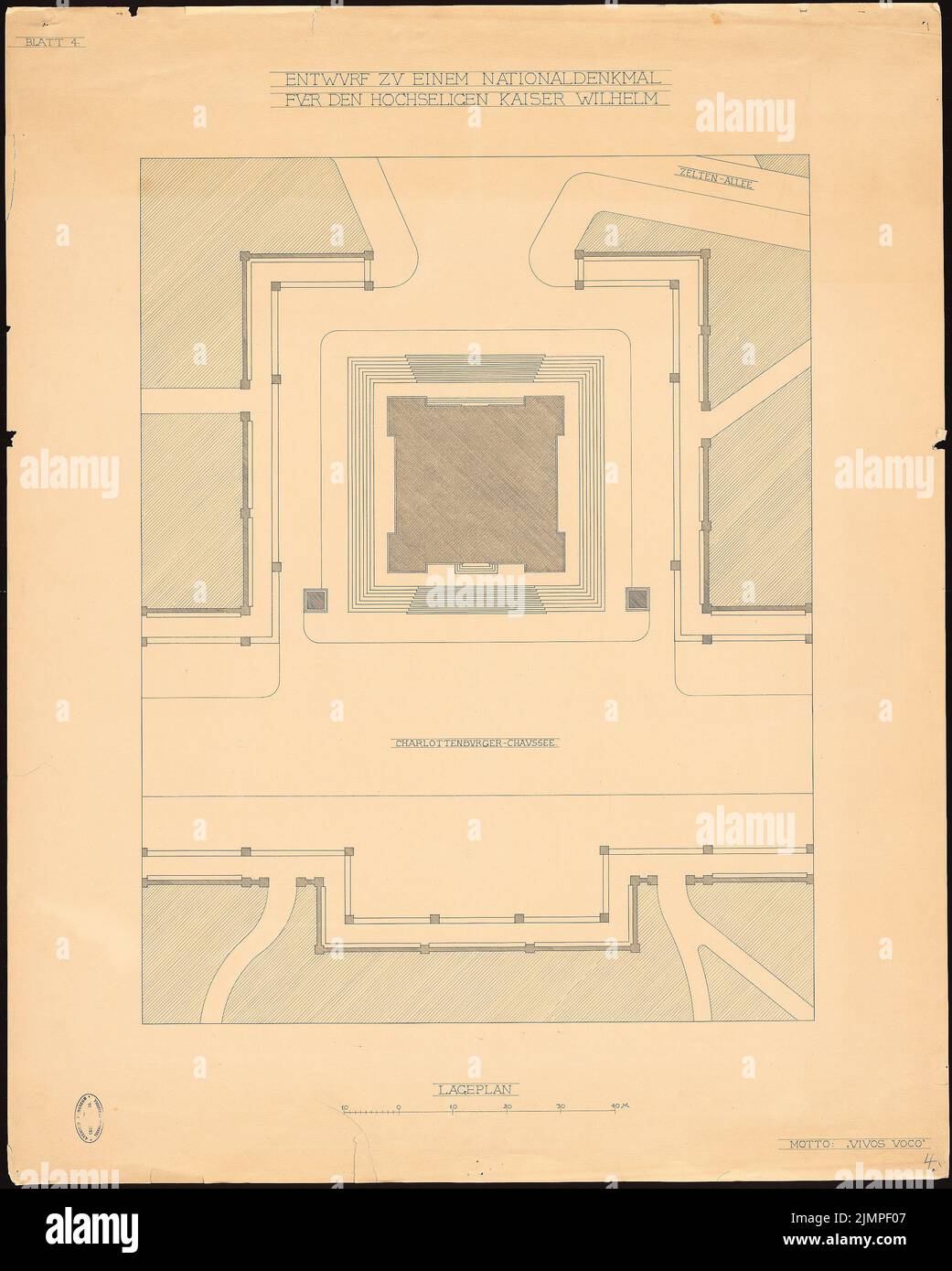 Hildebrand Adolf von (1847-1921), Denkmal Kaiser Wilhelm I. in Berlin ...