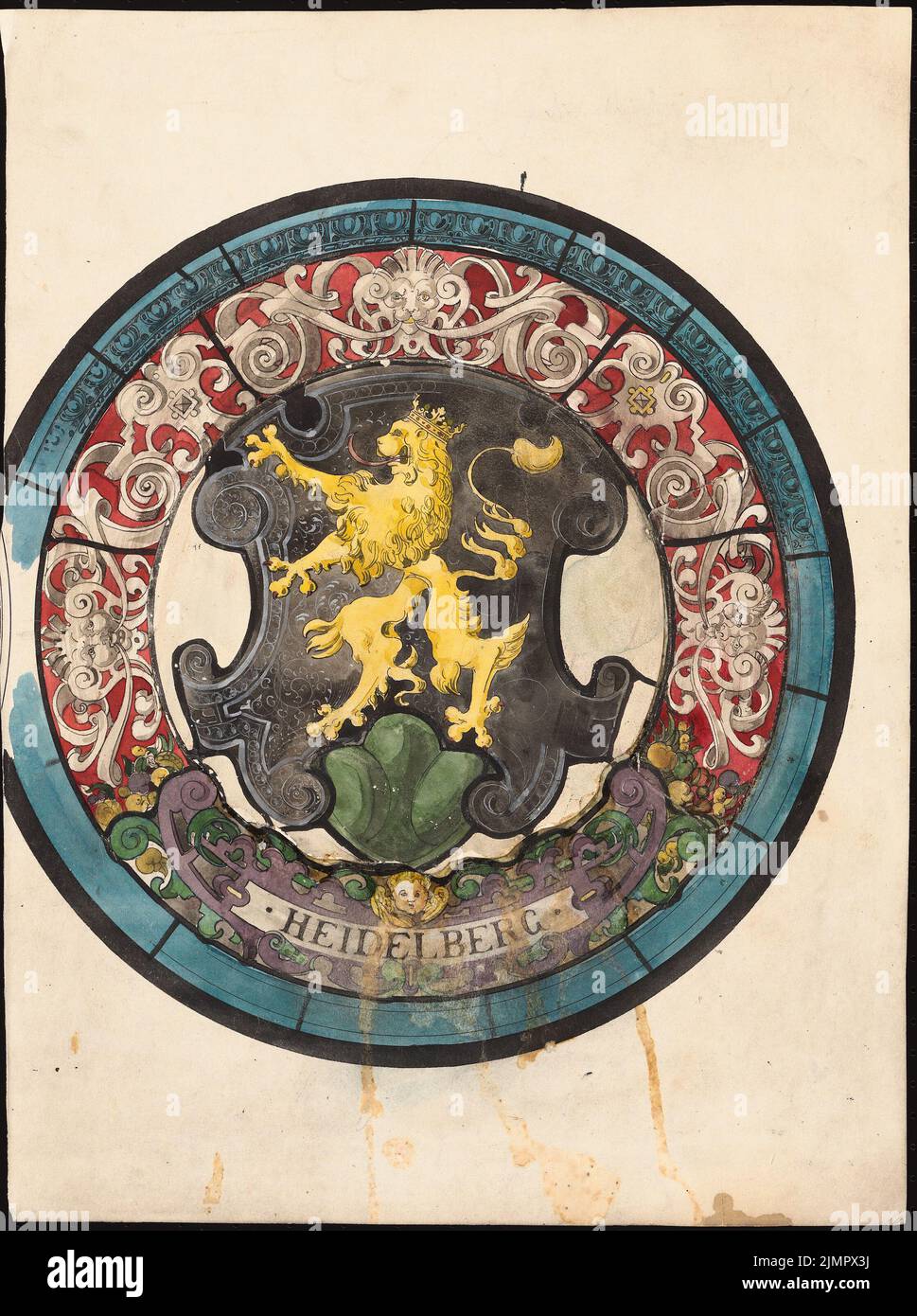 Heidelberg schloss fensterwappen -Fotos und -Bildmaterial in hoher ...