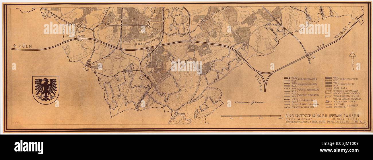 Jansen hermann 1869 1945 bebauungsplan dortmund generalbebauungsplan 1 ...
