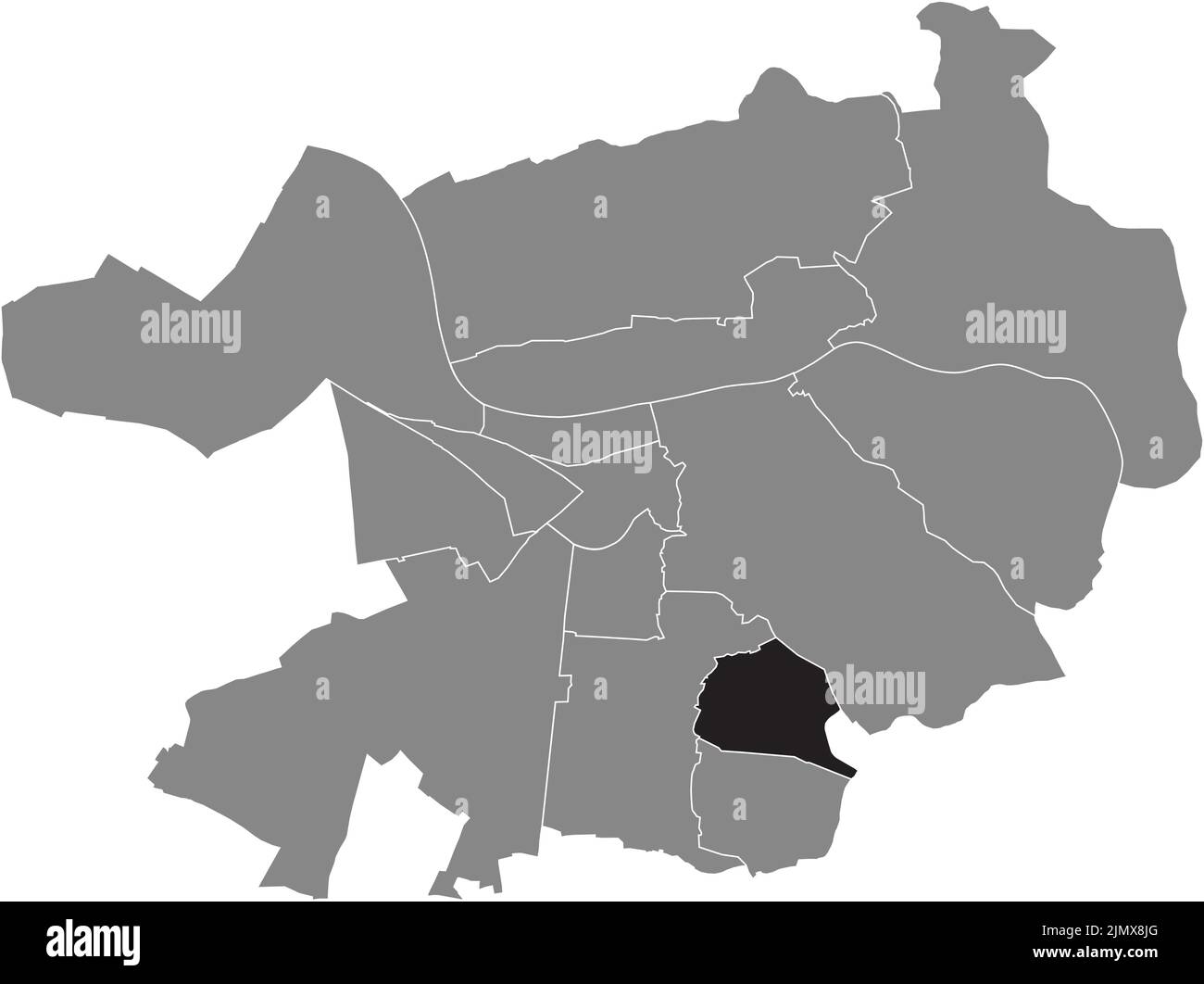 Lageplan des STADTTEILS BOXBERG, HEIDELBERG Stock-Vektorgrafik - Alamy