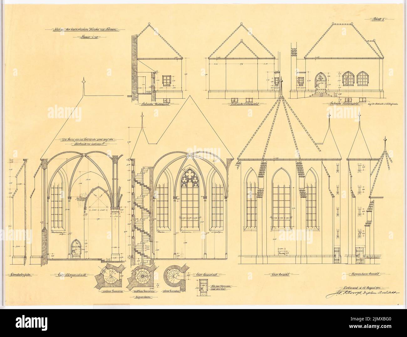 Klomp Johannes Franziskus (1865-1946), Holy Family Church, Lünen (15 ...