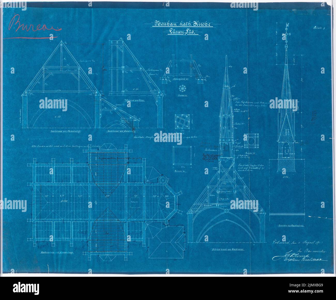 Klomp Johannes Franziskus (1865-1946), Holy Family Church, Lünen (01.08 ...