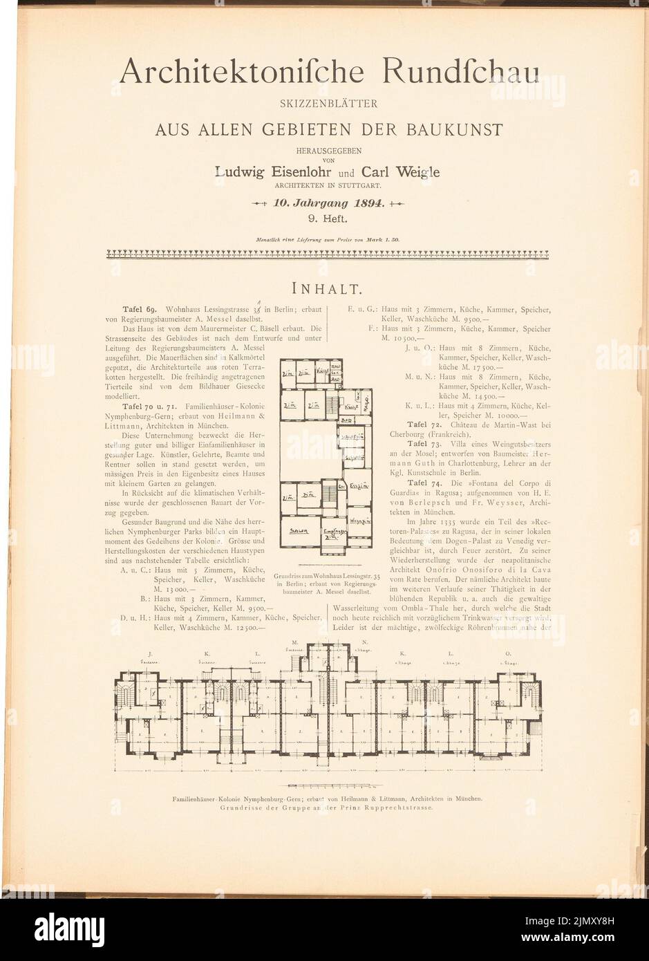 Wohnhaus lessingstr -Fotos und -Bildmaterial in hoher Auflösung – Alamy