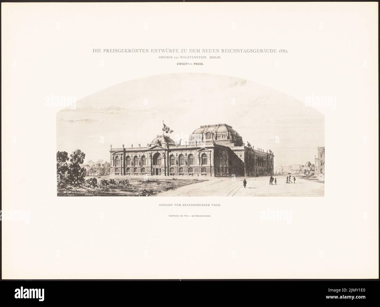 Cremer & Wolffenstein, die Preisausstattung für den neuen Reichstagsbau ...