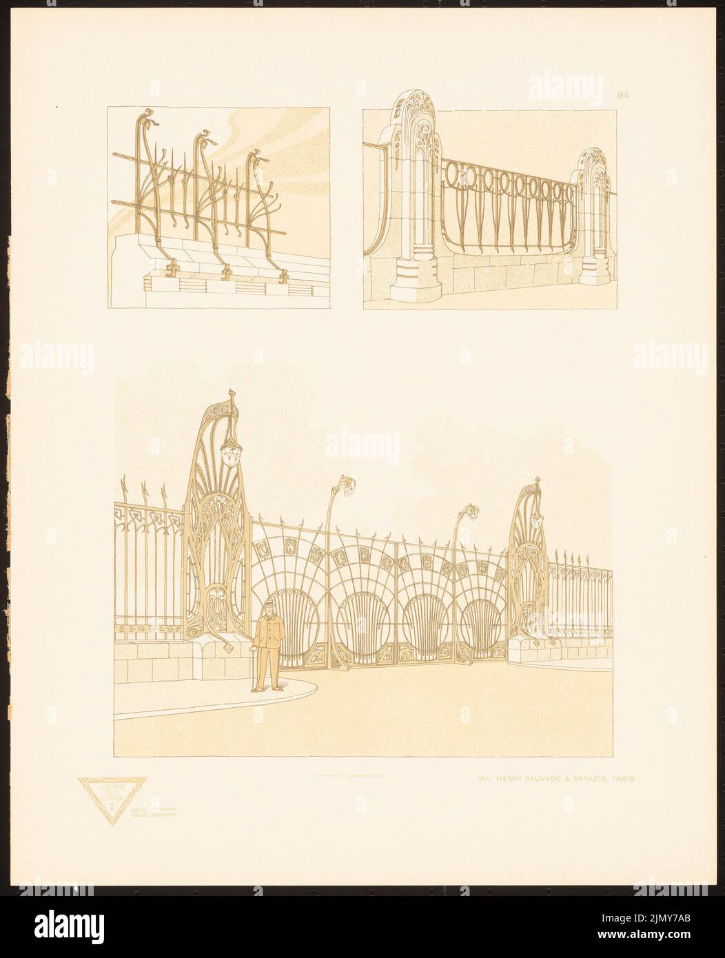 Henri Sauvage & Sarazin, Gehäuse. (Aus: Modernes Design. Fassaden ...