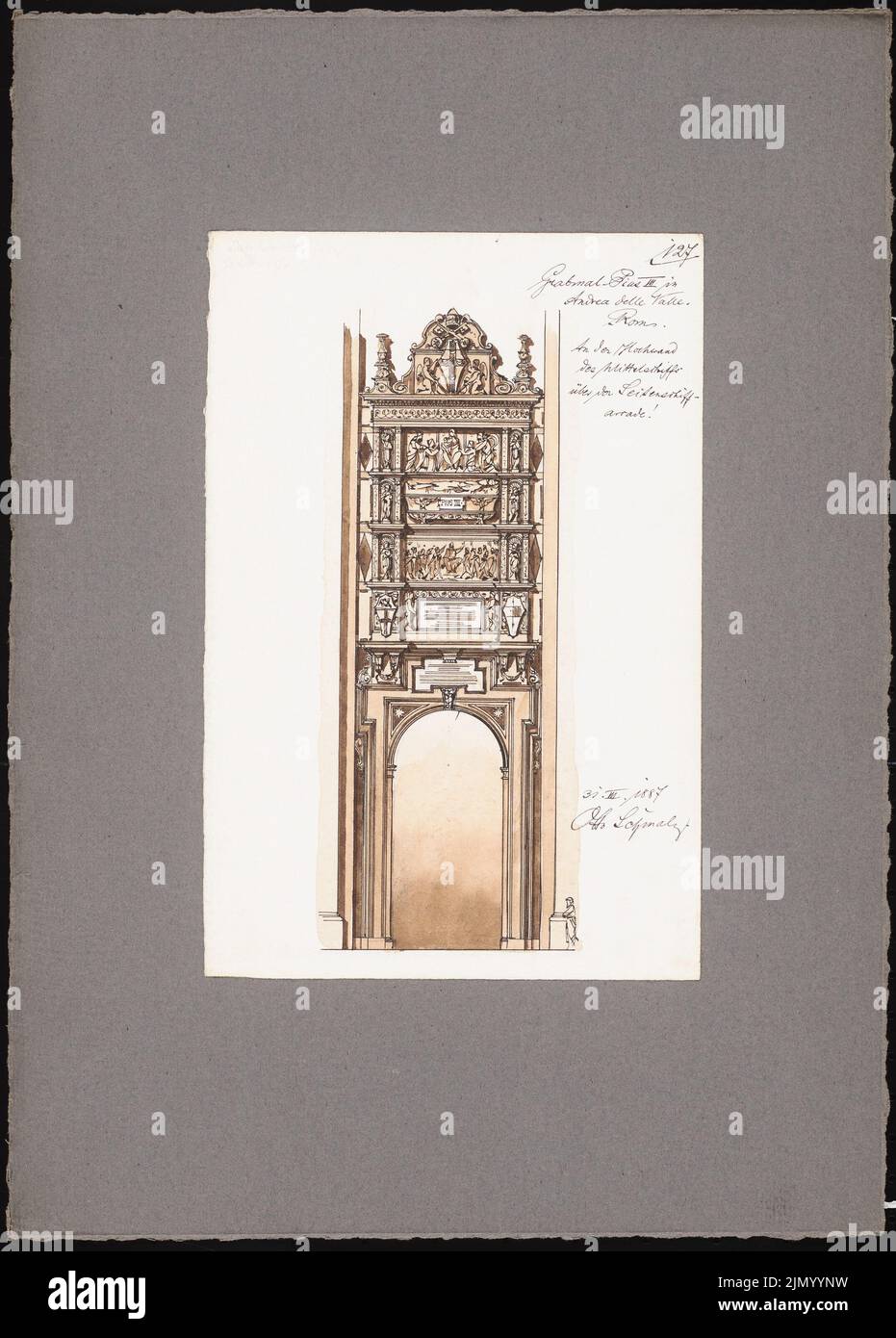 Grabmal pius iii in andrea delle valle ansicht -Fotos und -Bildmaterial ...