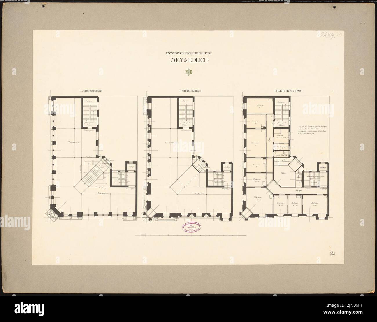 Schmalz Otto (1861-1906), Haus für Mey und Enderlich in Berlin (1889 ...