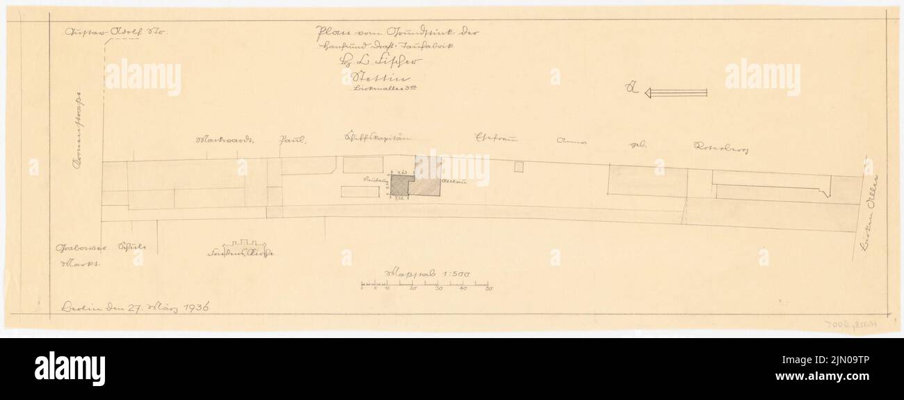 Böhmer Franz (1907-1943), Wohnhaus H.C. Fischer in Stettin (27. März ...