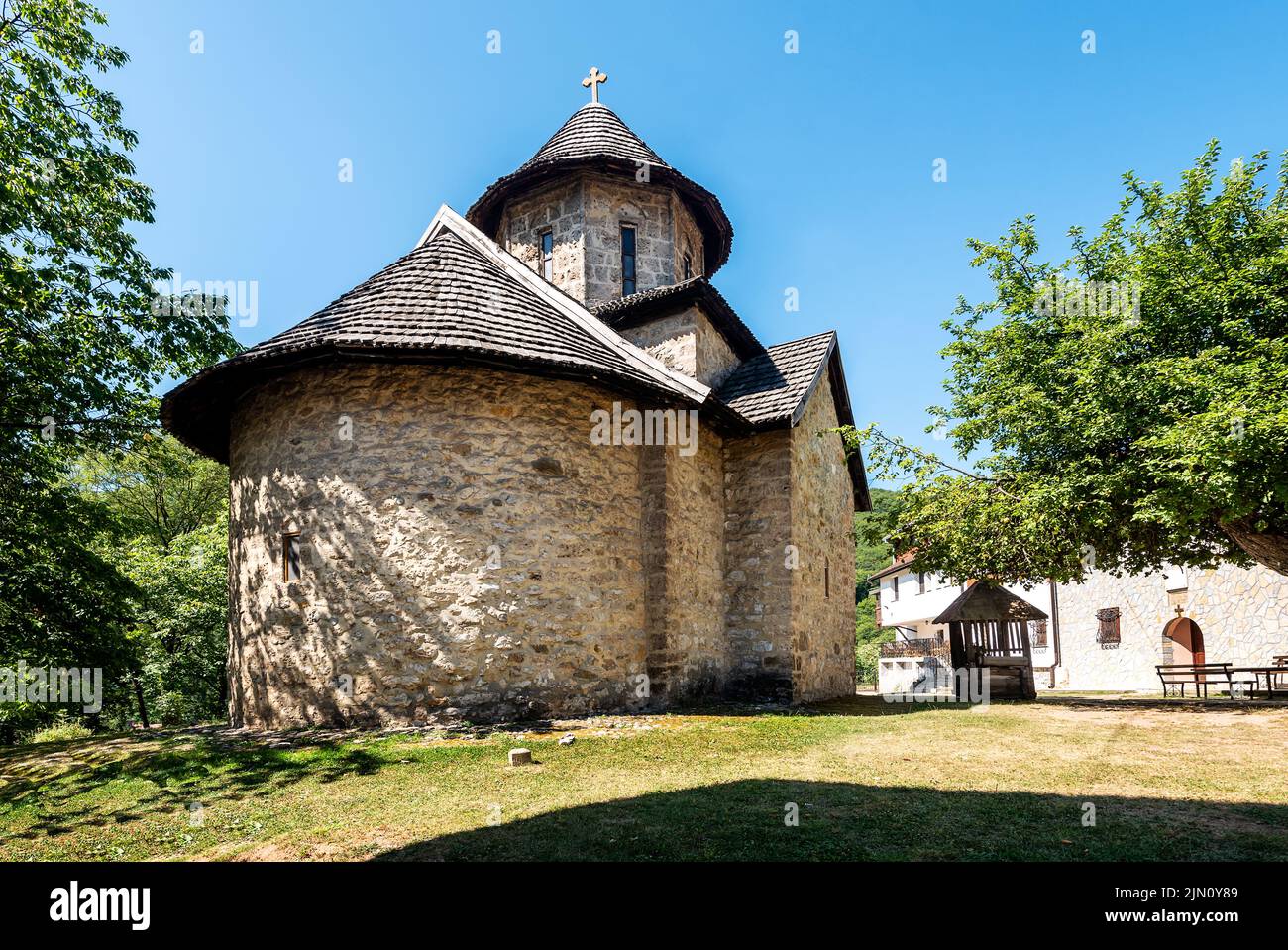 Orthodoxes Christliches Kloster. Serbisches Kloster der Verkündigung oder der Guten Nachricht ...