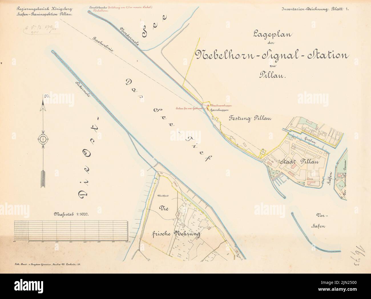 Pillau lageplan 1 -Fotos und -Bildmaterial in hoher Auflösung – Alamy