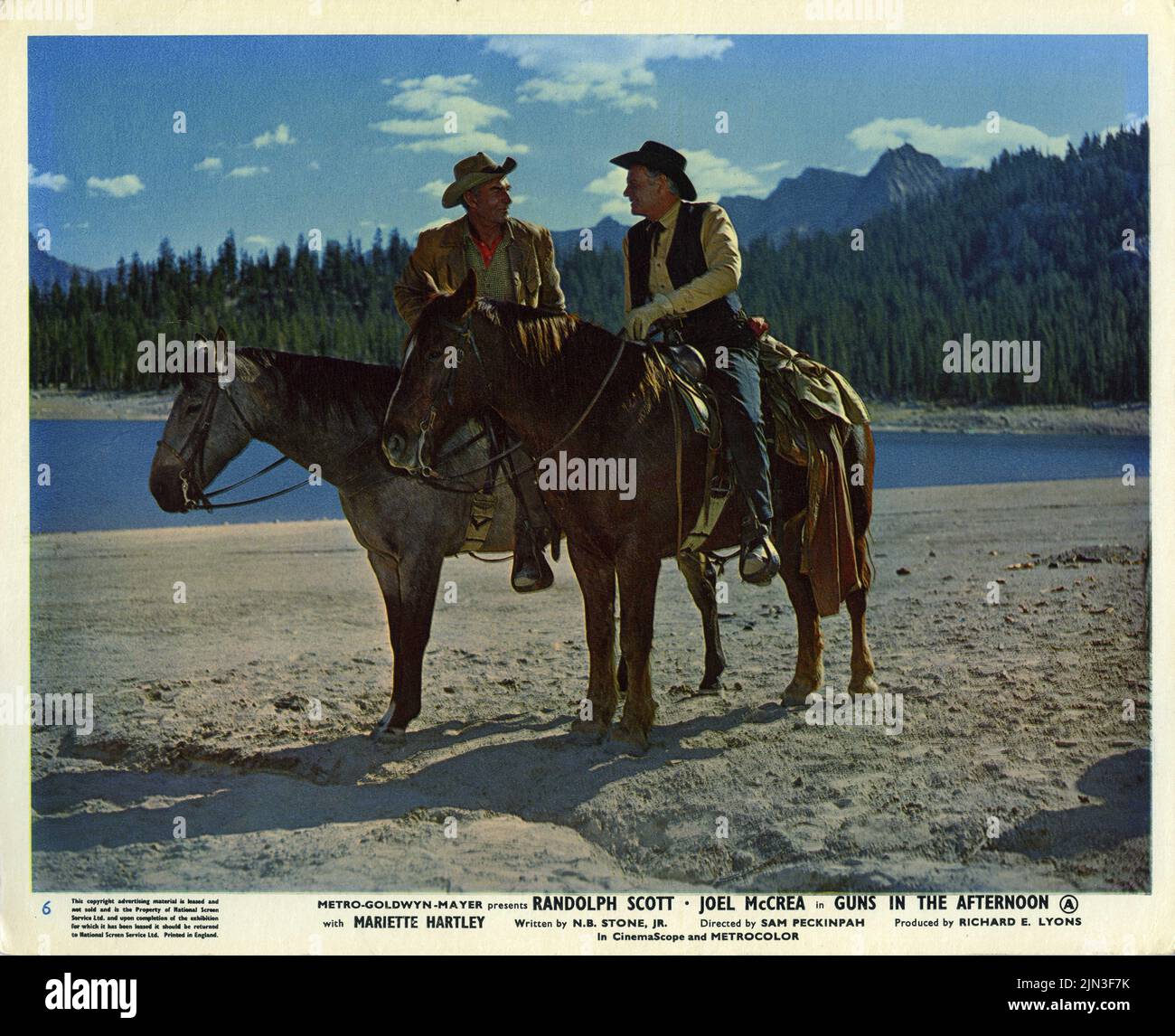 RANDOLPH SCOTT und JOEL McCrea in GUNS IN THE AFTERNOON (UK) / RIDE THE ...