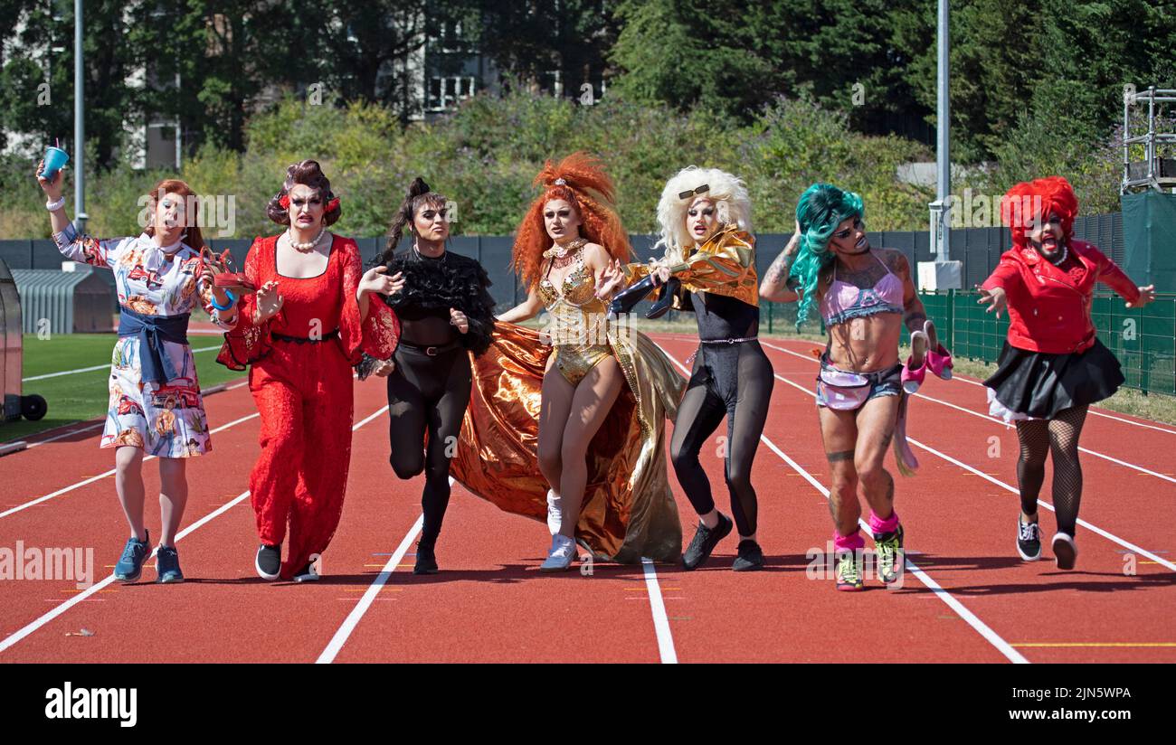 Meadowbank, Edin. 9 August 2022. Ziehen Sie Queens Take auf die ...