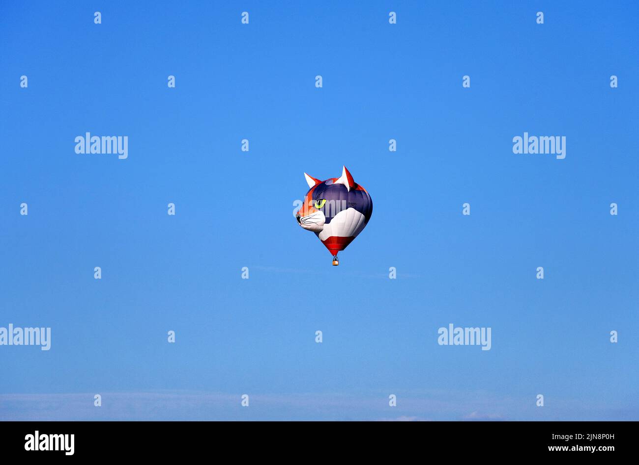 Heißluftballon Im Flug Mosel Ballon Fiesta Auf Dem Flughafen Trier Föhren Rheinland Pfalz