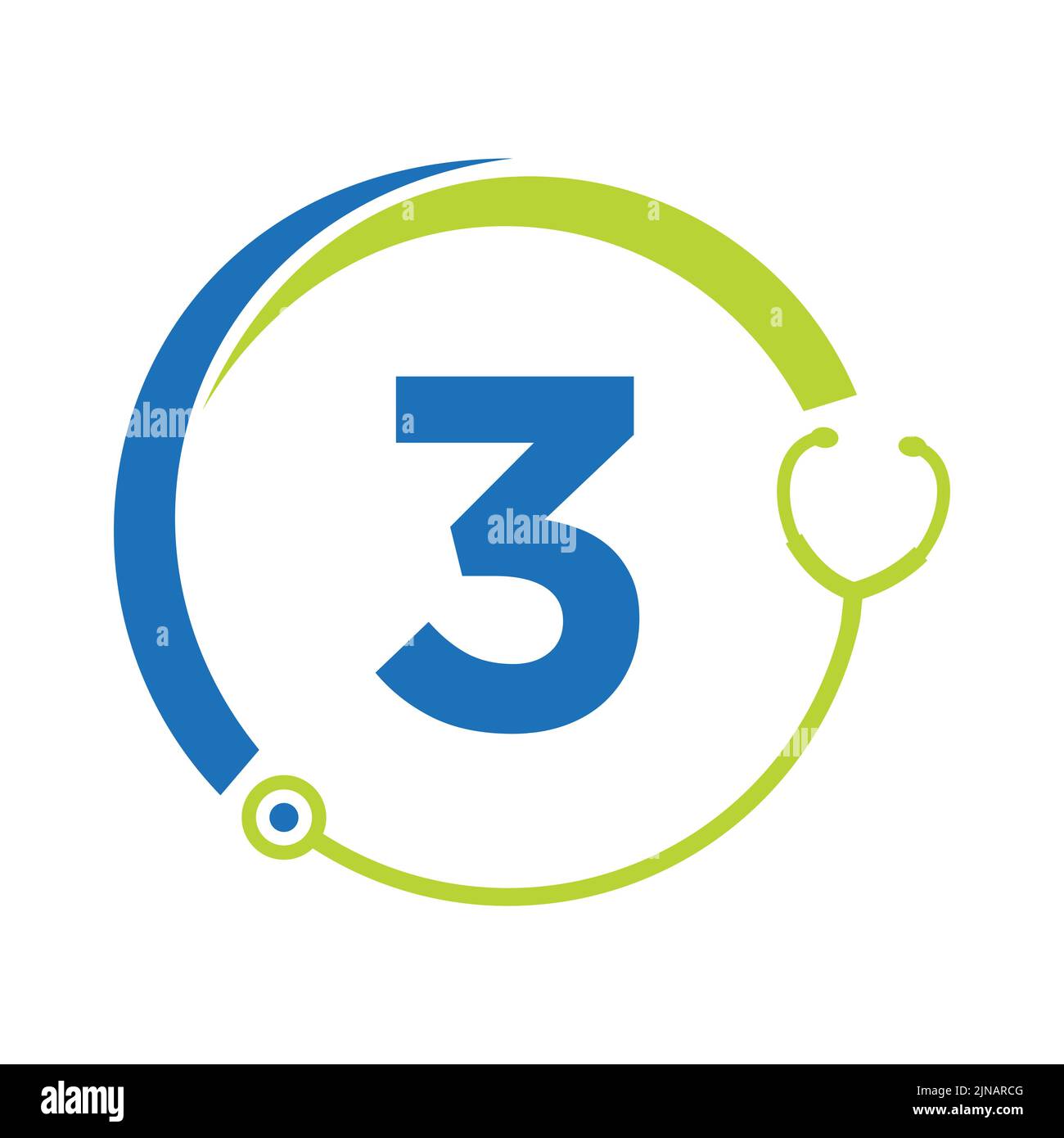 Healthcare Symbol Arzt und medizinisches Logo auf Brief 3 Vorlage ...