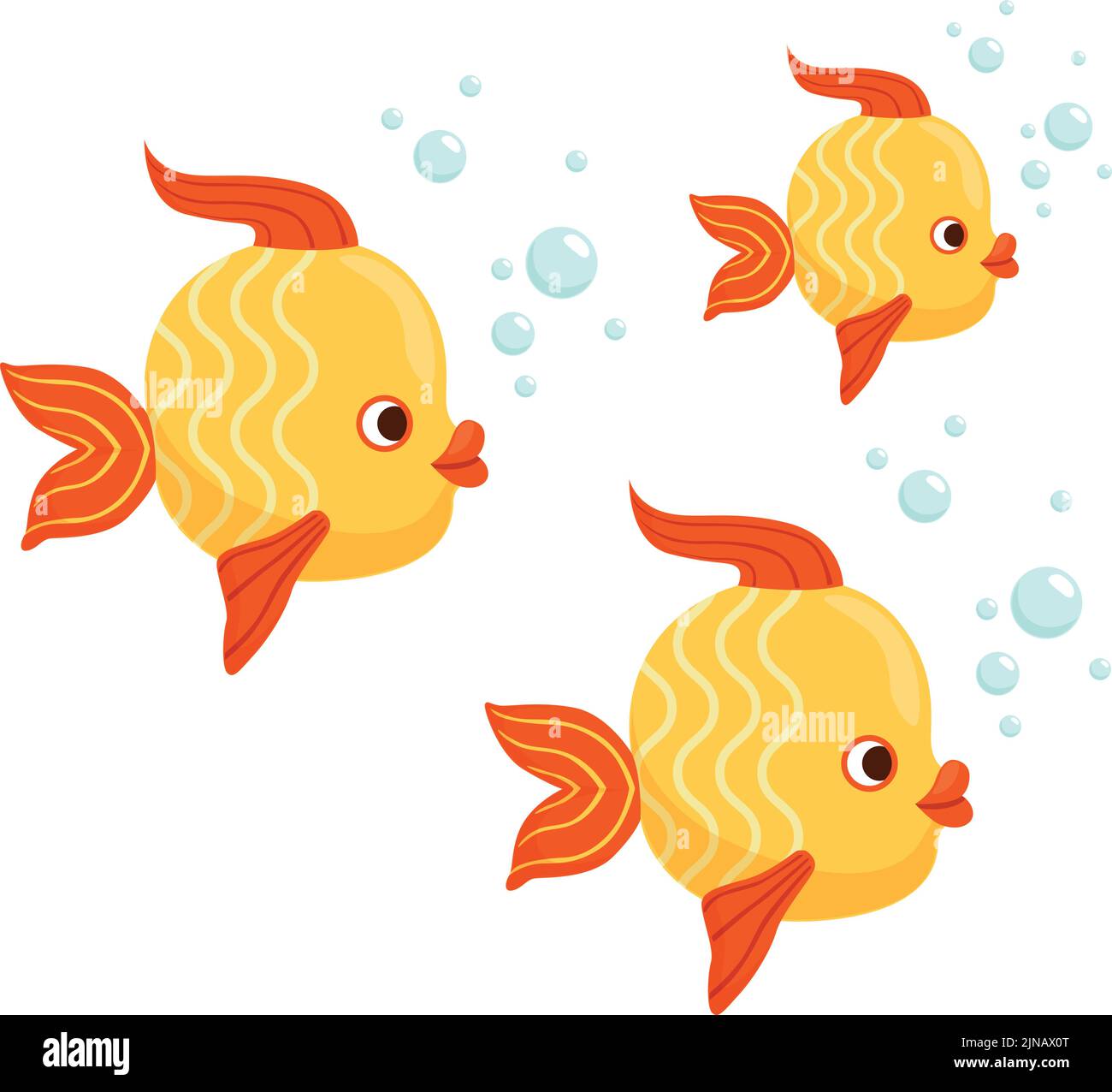 Fisch comic goldfisch Stock-Vektorgrafiken kaufen - Alamy