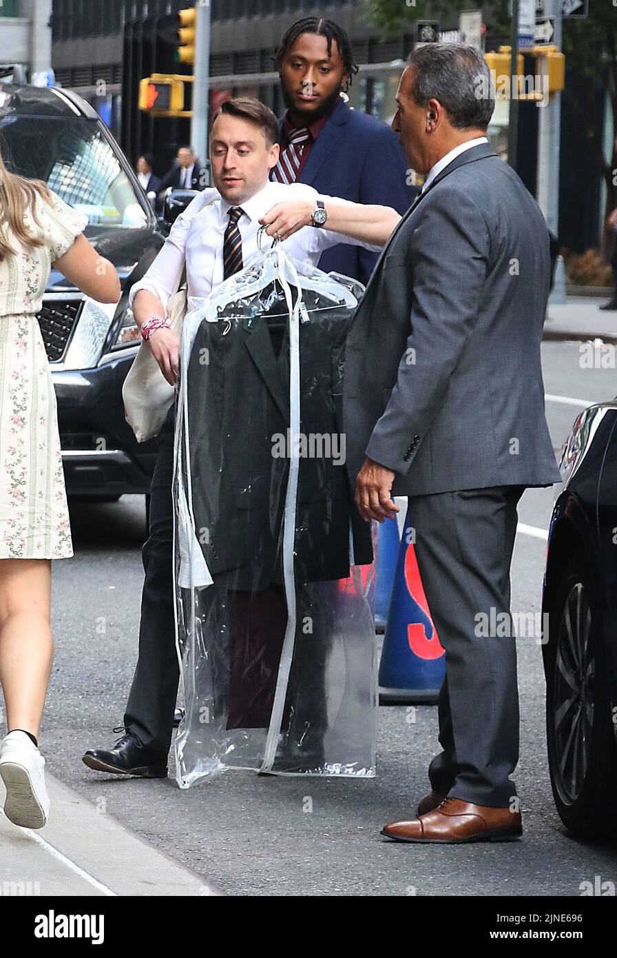 Kieran Culkin auf der Late Show mit Stephan Colbert, um über die neue ...