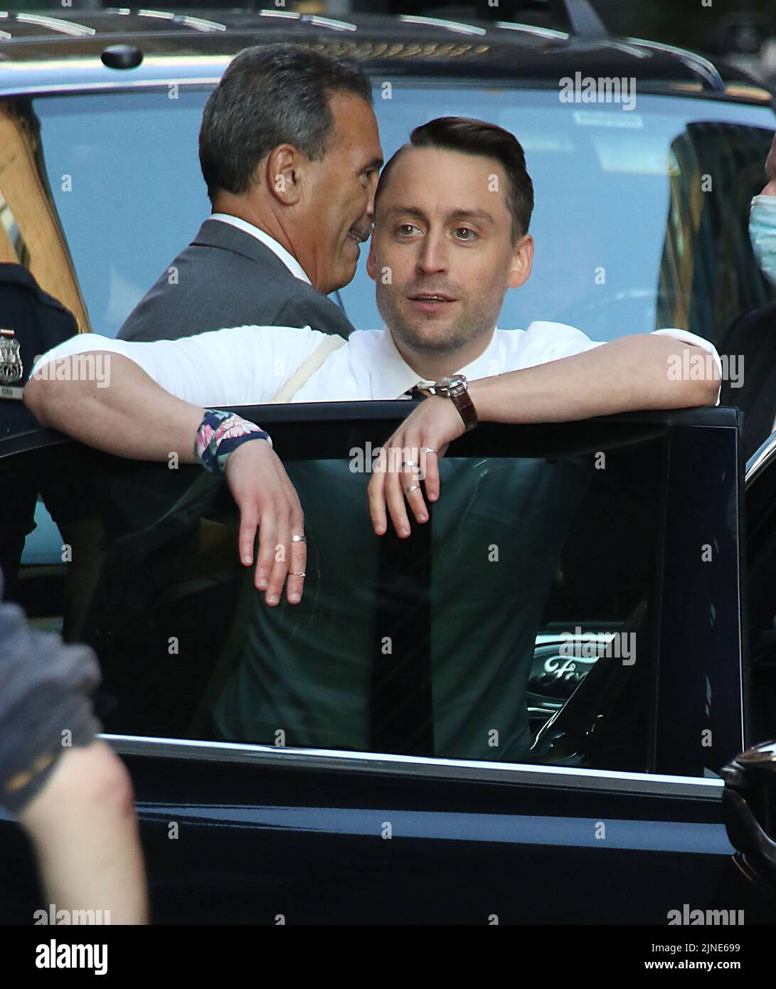 Kieran Culkin auf der Late Show mit Stephan Colbert, um über die neue ...