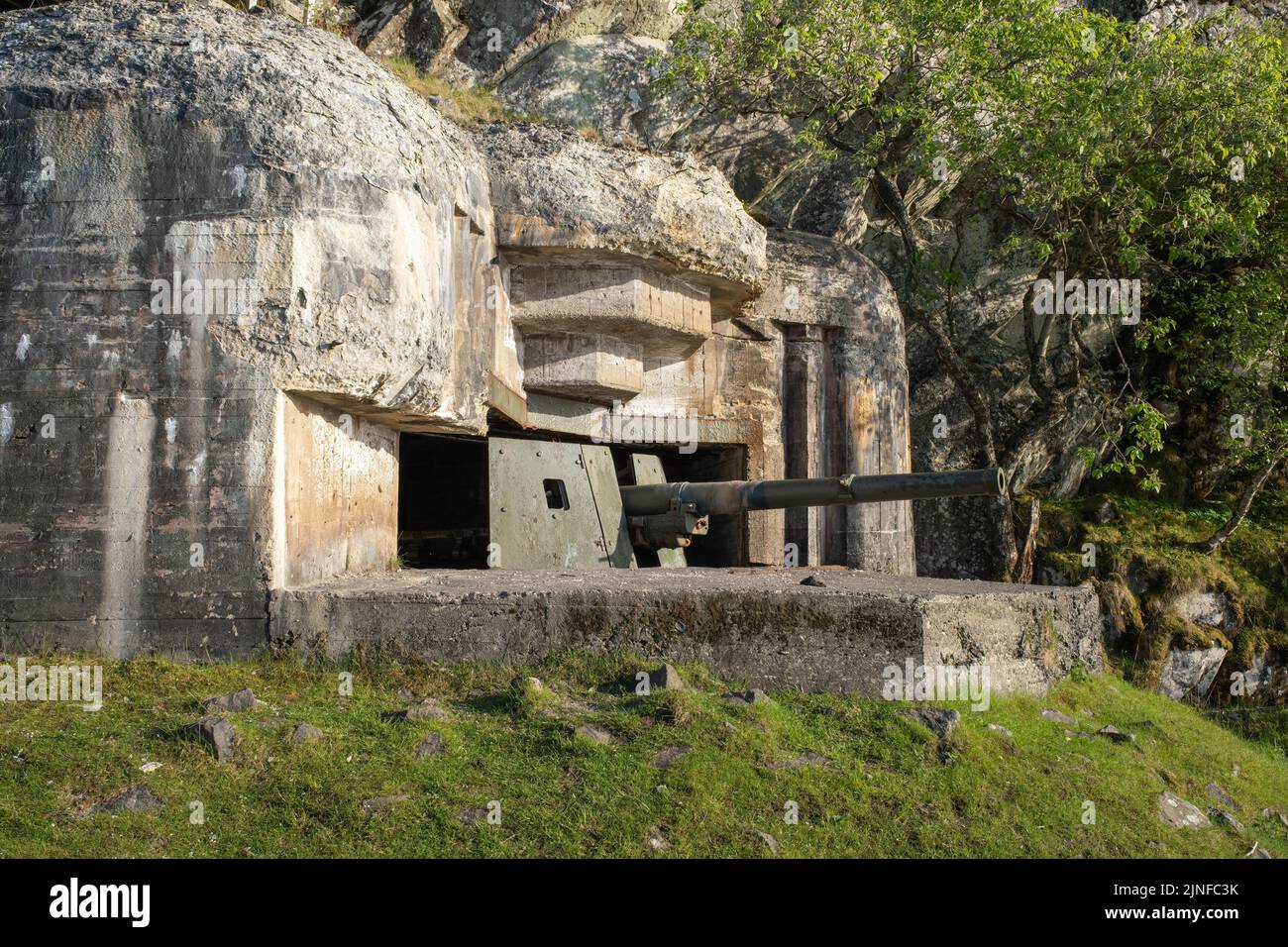 Vanse, Norwegen - 30. Mai 2022: Die Festung Varnes ist eine ehemalige ...