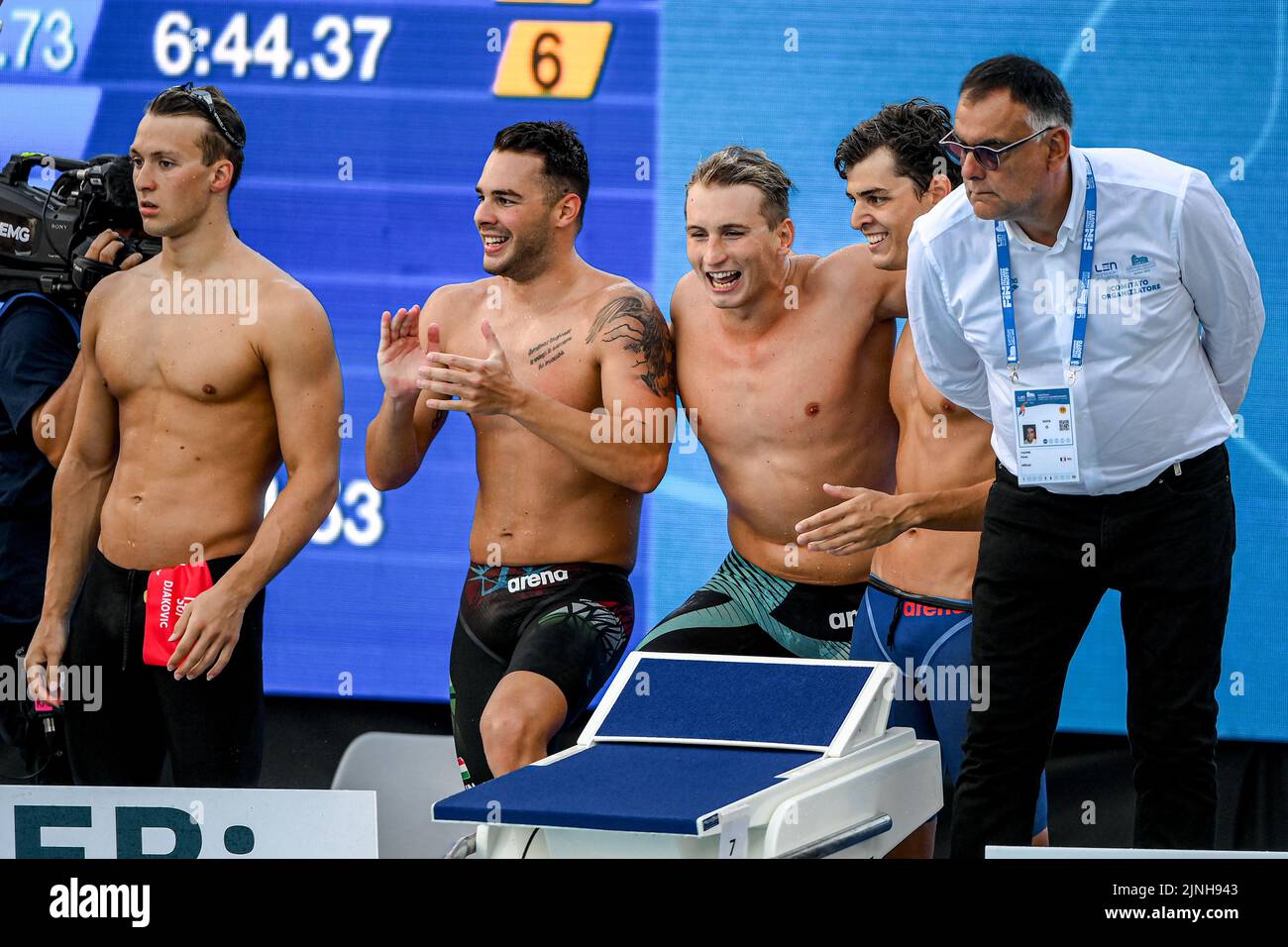 ROM, ITALIEN - 11. AUGUST: Nandor Nemeth, Richard Marton, Balazs Hollo ...