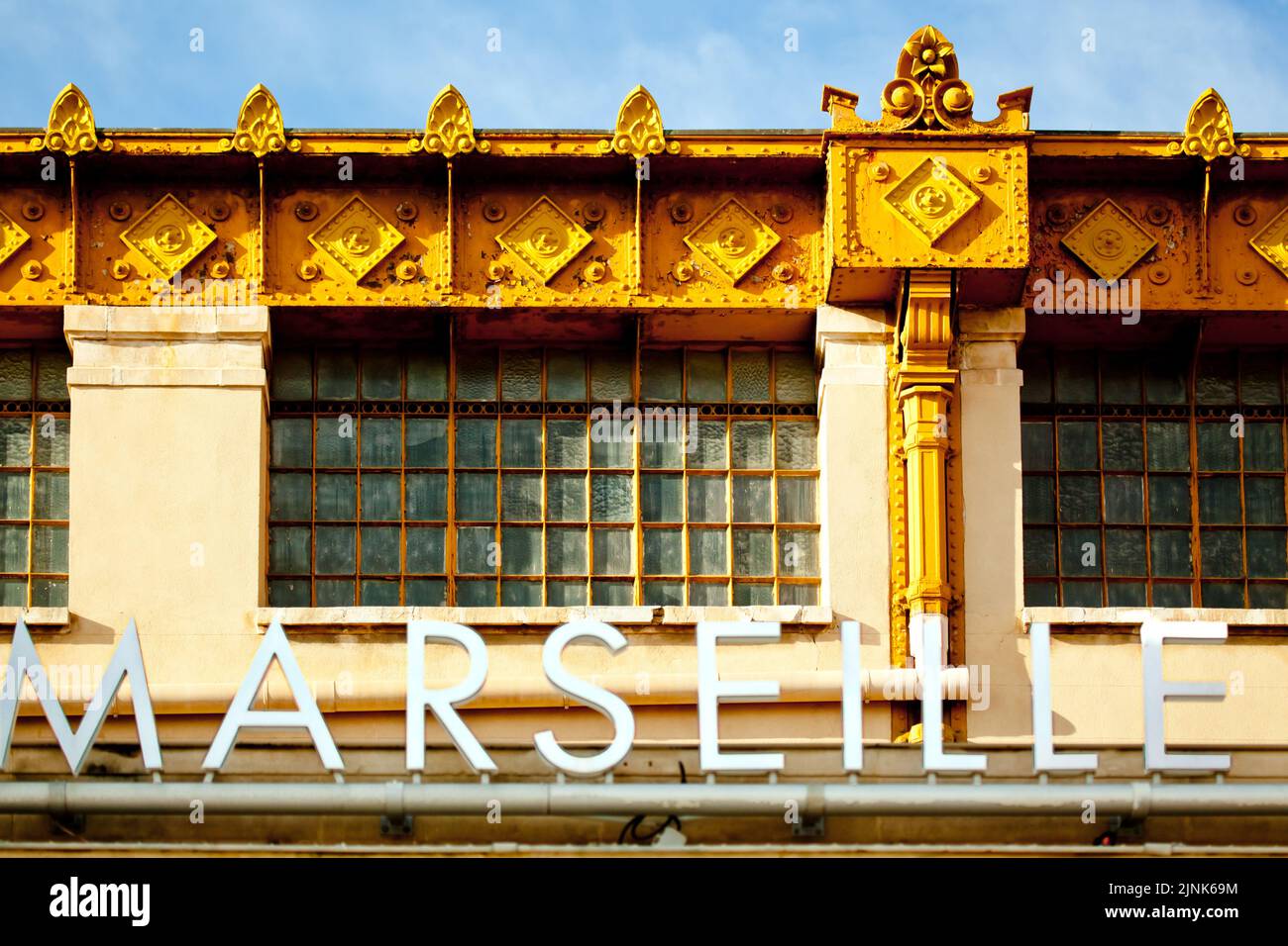 Bahnhof, marseille, saint charles, Zeichen und symbolik, bahnhof ...