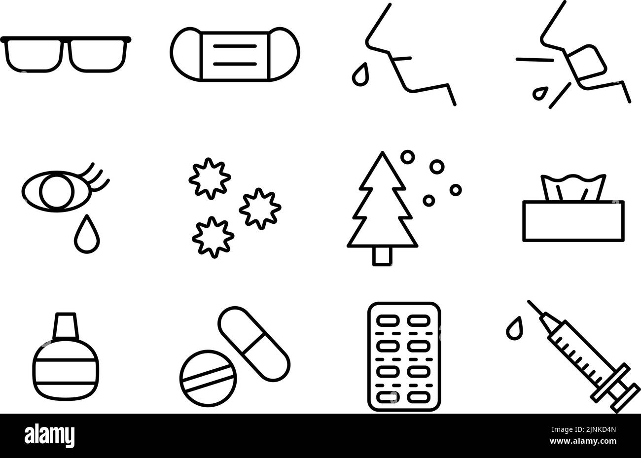 Heuschnupfen gesundheit Stock-Vektorgrafiken kaufen - Alamy