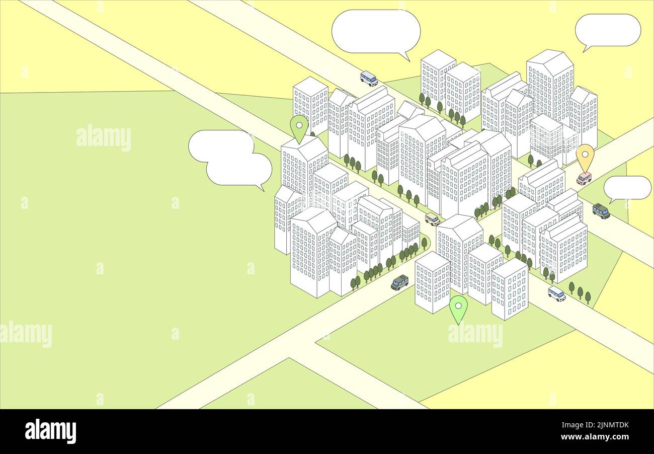 Vogelperspektive karte Stock-Vektorgrafiken kaufen - Alamy