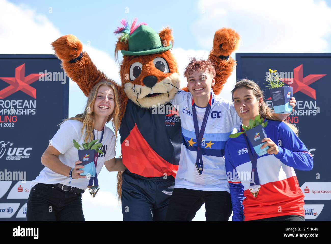BMX Freestyle Frauen: Iveta Miculycova (CZE, Goldmedaille), Kim Muller ...