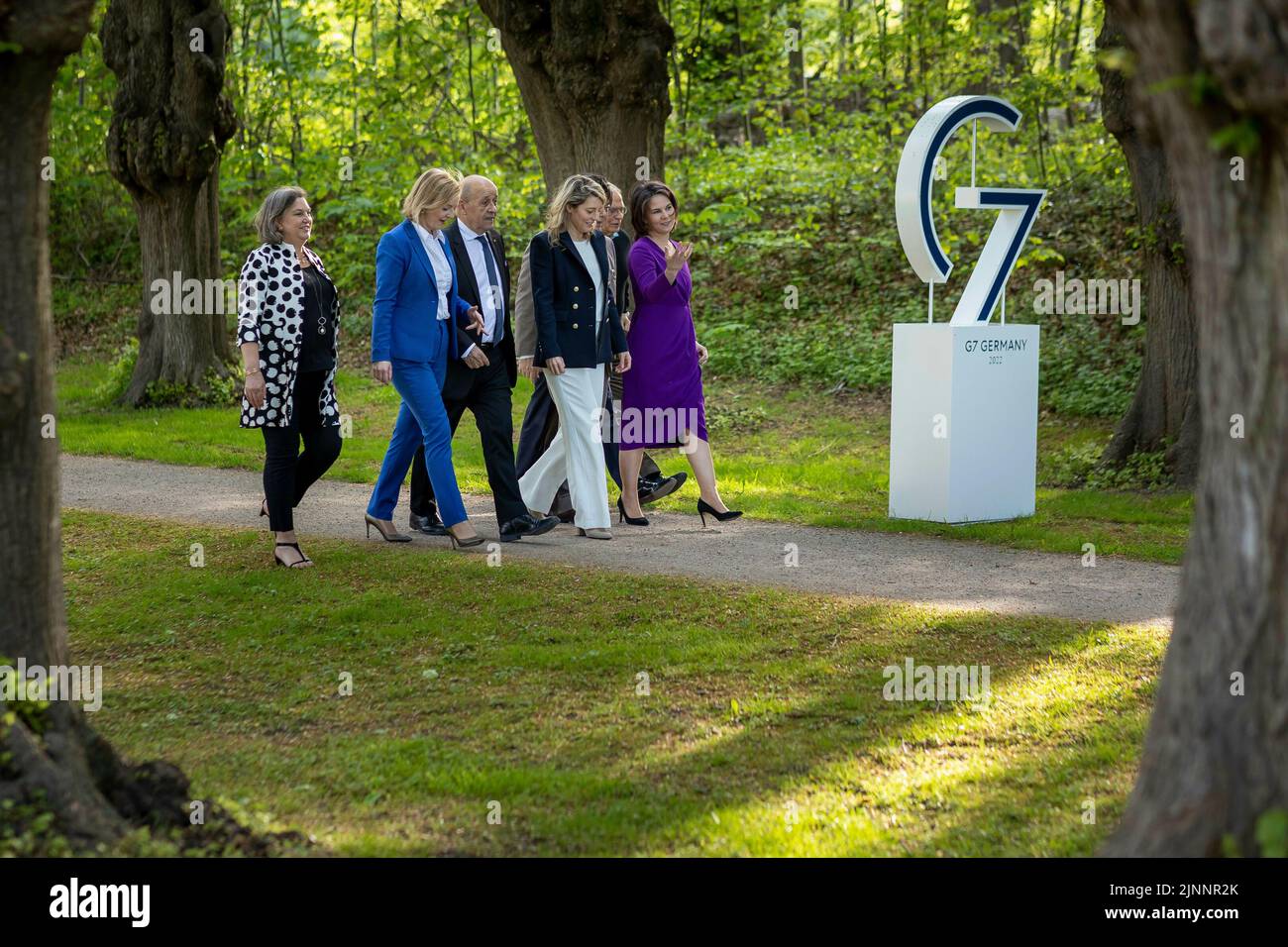 G7 Außenminister treffen sich im Weissenhaus. LR Victoria Jane Nuland ...