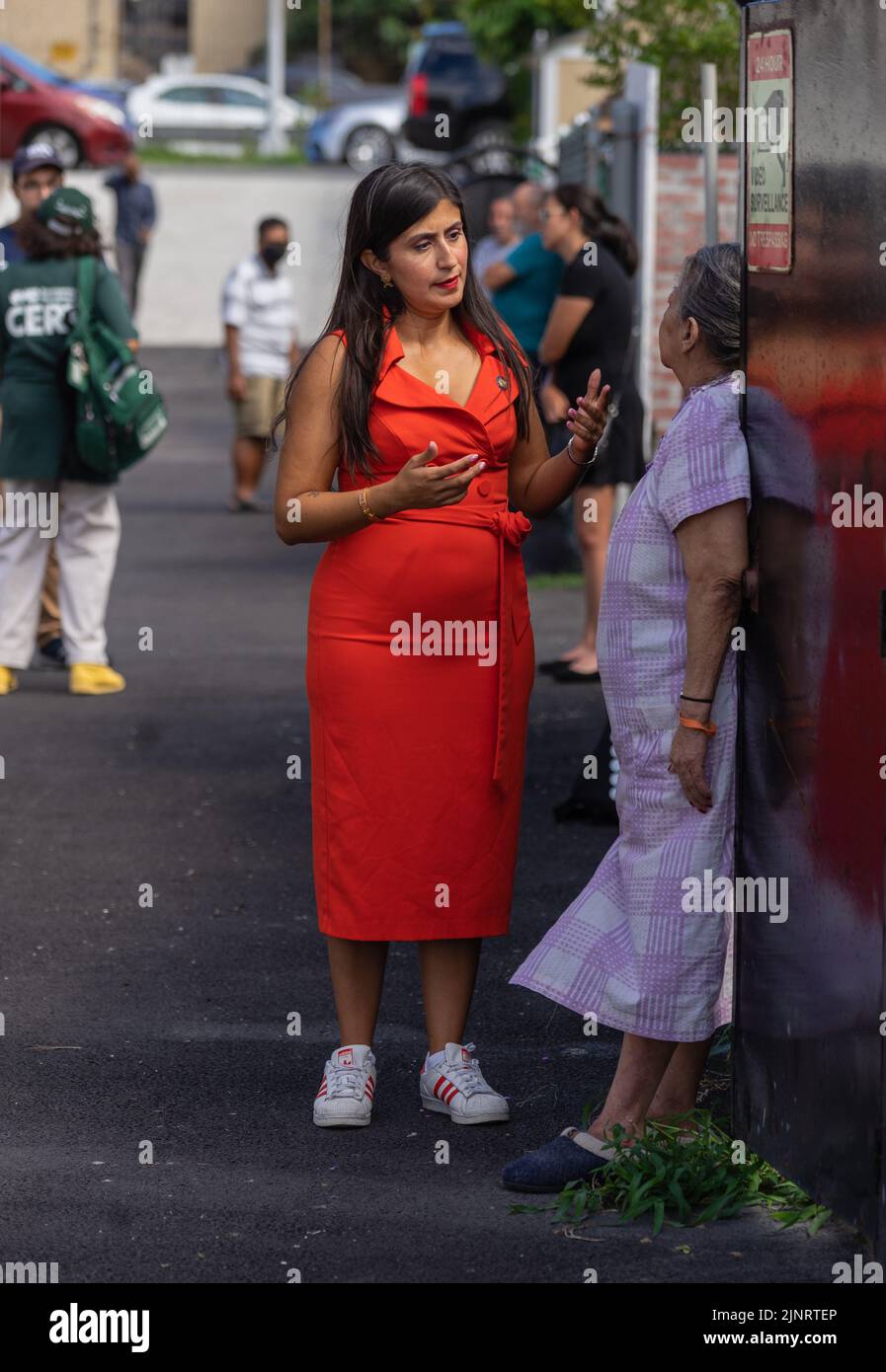 Queens, New York, USA. 12. August 2022. Senatorin Jessica Ramos, Büro ...