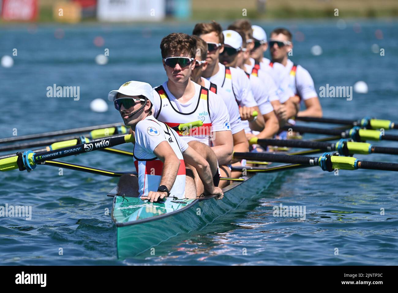 Von links: Steuermann Jonas WIESEN (GER), goalben JOHANNESEN GER) Wolf ...