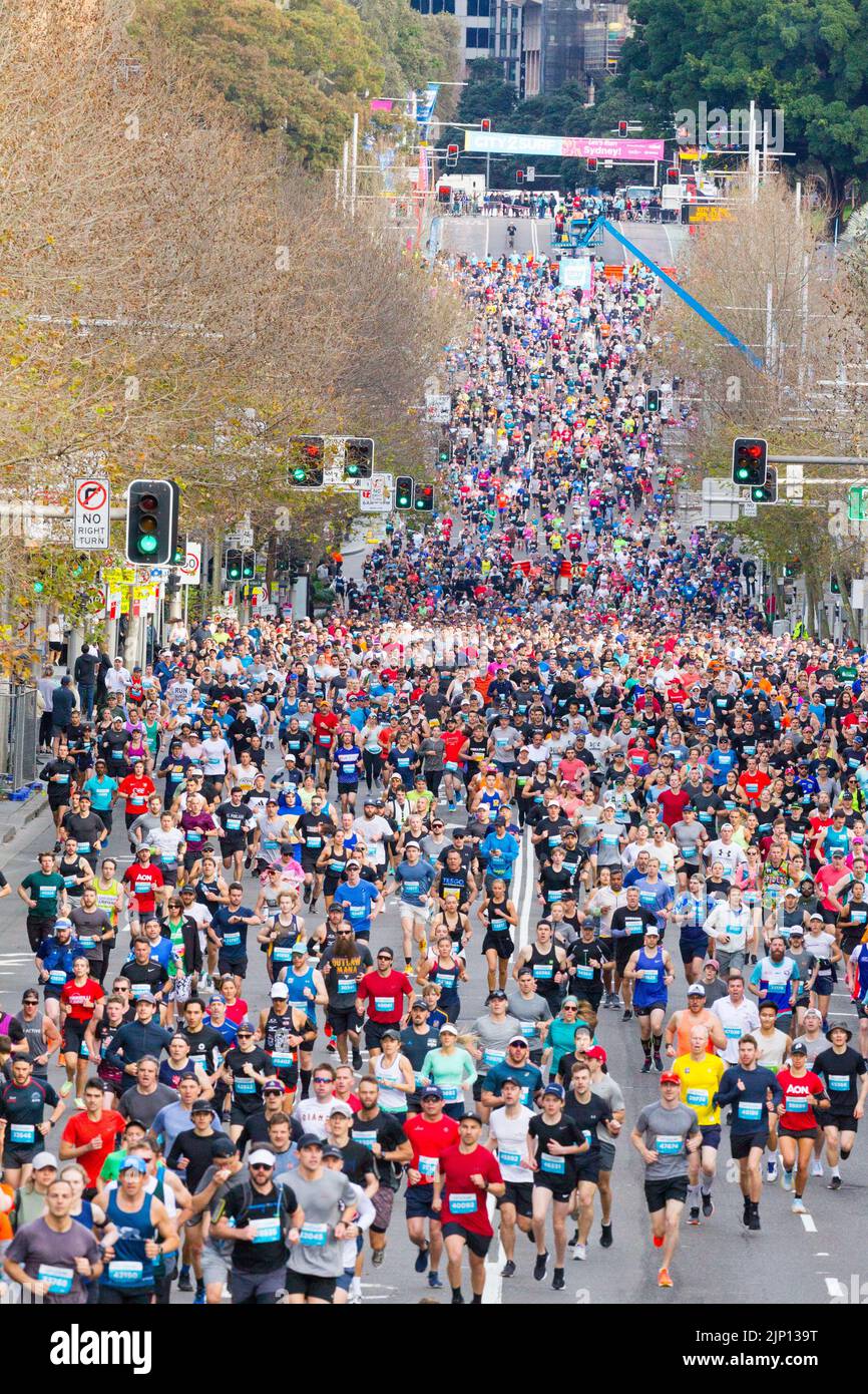 Läufer beim „City 2 Surf“-Marathon 2022 in Australien. Die ... Läufer beim „City 2 Surf“-Marathon 2022 in Australien. Die ...