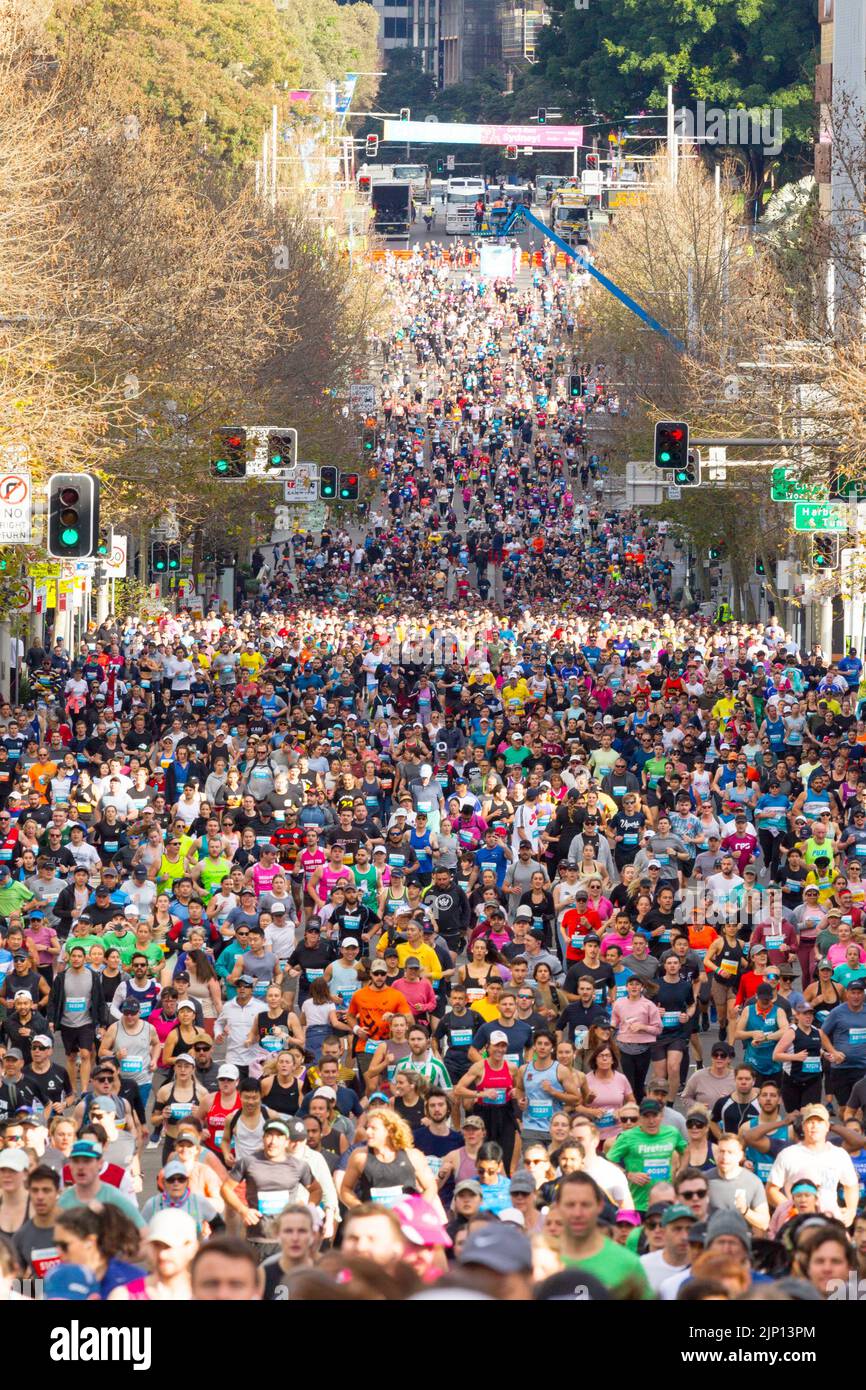 Läufer beim „City 2 Surf“-Marathon 2022 in Australien. Die ... Läufer beim „City 2 Surf“-Marathon 2022 in Australien. Die ...