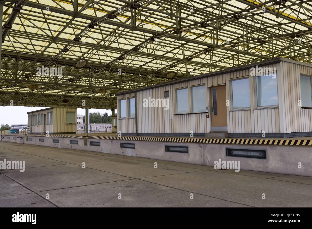 Helmstedt -Marienborn Deutschland, 4. August 2022: Gedenkstätte und ...