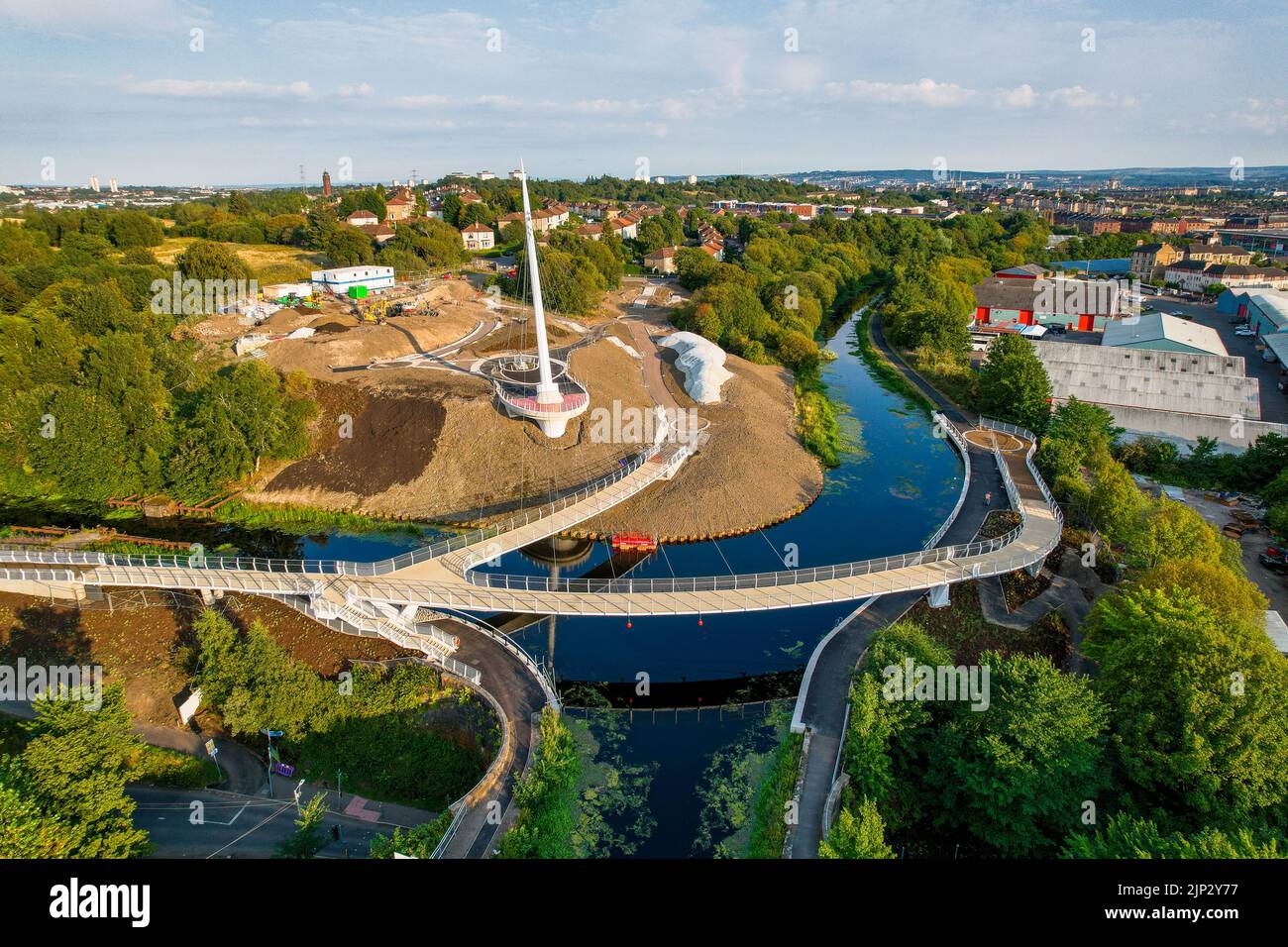 Stockingfield Bridge on the Forth and Clyde Canal in Maryhill Glasgow ...