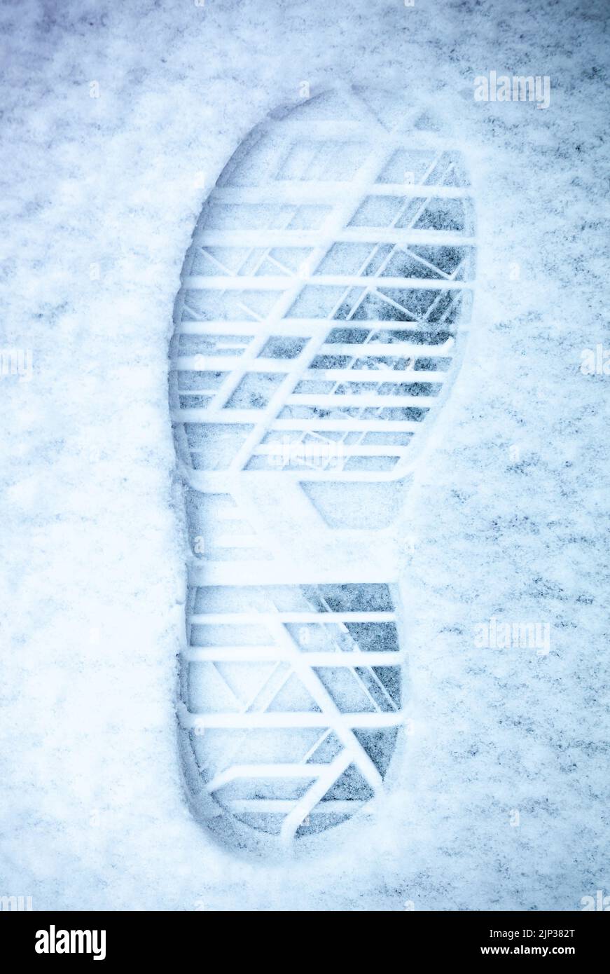 Schnee, Fußabdruck, Schuhprofil, Schnee, Fußabdrücke, Schuhprofile ...