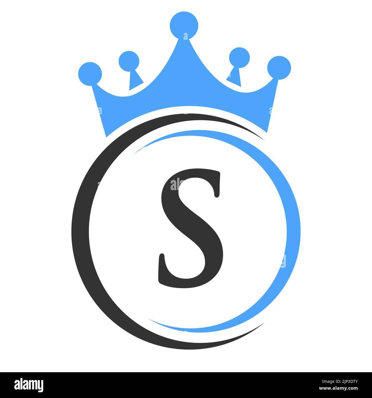 Letter S elegante Krone Logo Vorlage. Royal Crown Logo Luxus-Zeichen ...
