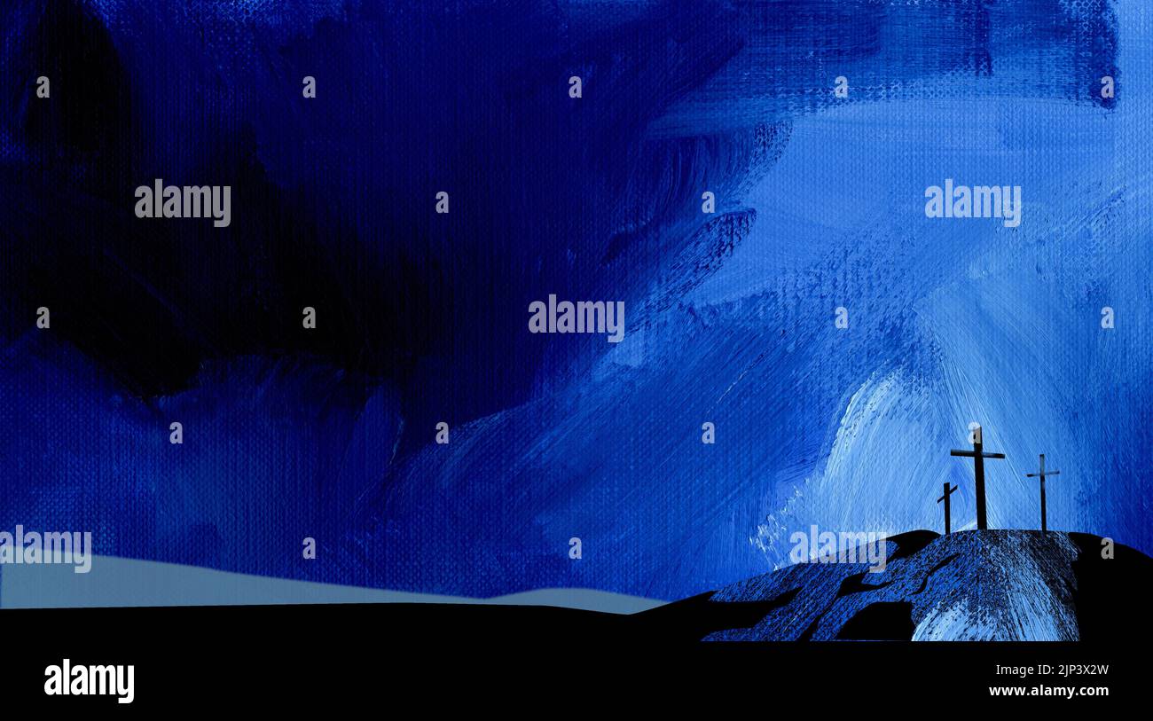 Jesus christ illustration crucifixion -Fotos und -Bildmaterial in hoher Auflösung – Alamy