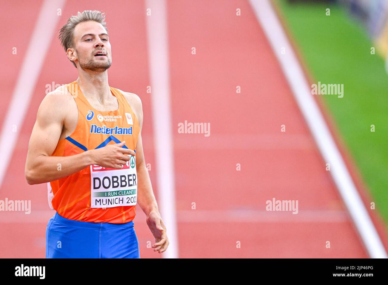 MÜNCHEN, DEUTSCHLAND - 15. AUGUST: Jochem Dobber aus den Niederlanden ...