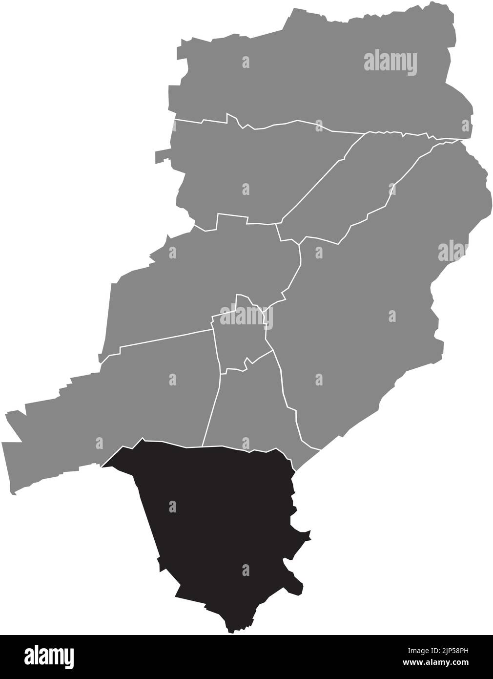 Lageplan des STADTTEILS EBERSTADT, DARMSTADT Stock-Vektorgrafik - Alamy