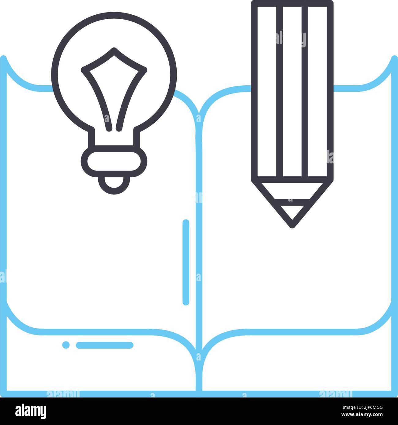 Kreatives Schreiben Linie Symbol, Umriss Symbol, Vektor-Illustration ... Kreatives Schreiben Linie Symbol, Umriss Symbol, Vektor-Illustration ...